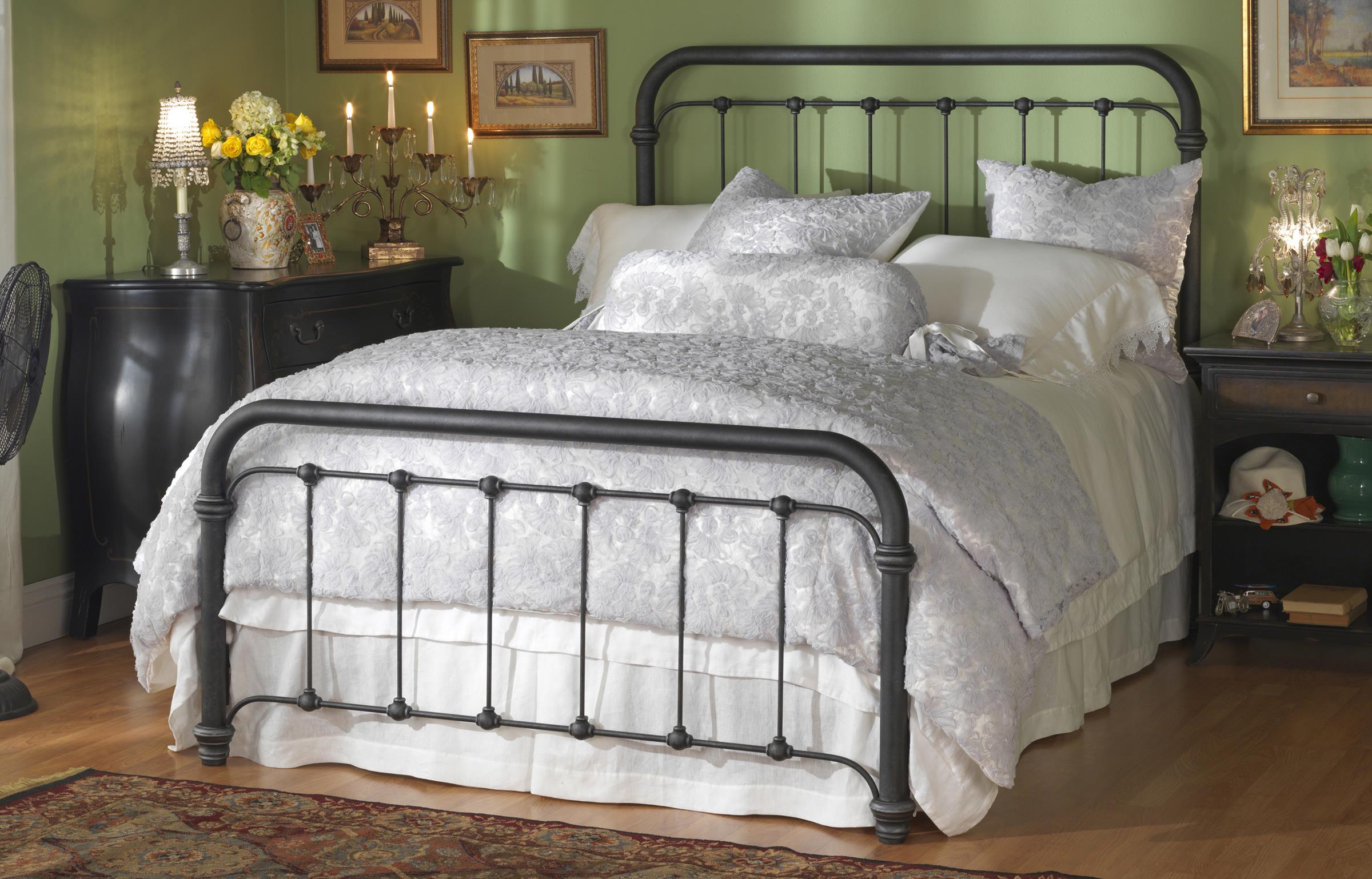 Wesley Allen Iron Beds CB1001K King Braden Metal Bed Baer s Furniture